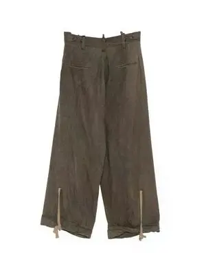 ZIGGY CHEN Pleated Wide-leg Trousers
