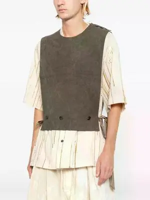 ZIGGY CHEN Side-tie Vest Top