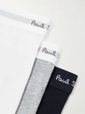 Paul Smith Three-pack Stretch Organic Cotton Jersey Boxer Briefs - Multi