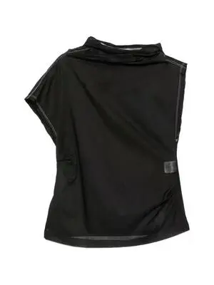 TELA Sleeveless Contrast Stitch Top