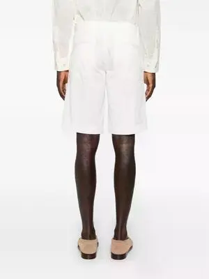 ENTRE AMIS Danubio Belt-loop Shorts - White