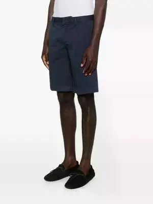 ENTRE AMIS Danubio Belt-loop Shorts - Blue