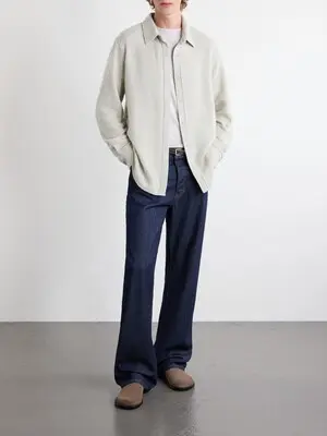 GOD'S TRUE CASHMERE Pearlescente Ombre Checked Cashmere Shirt