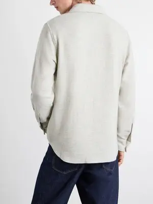 GOD'S TRUE CASHMERE Pearlescente Ombre Checked Cashmere Shirt