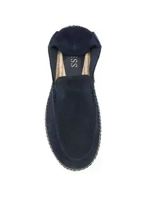 Guess Suede Espadrille Loafers - Blue