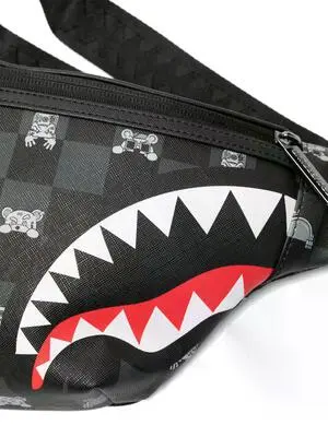 SPRAYGROUND Shark Mouth Checkered Belt Bag