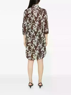 ROSSO 35 Floral Print Midi Dress