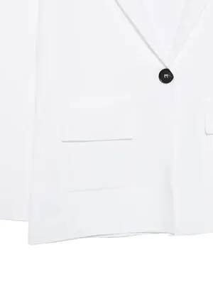D.exterior Single-button Notch-lapel Blazer