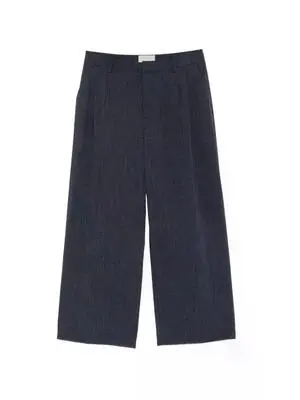 THESTROY Pleated Wide-leg Trousers