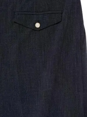 THESTROY Pleated Wide-leg Trousers