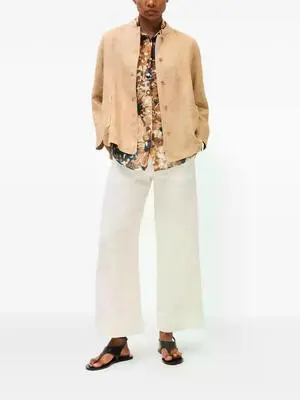 ROSSO 35 Mandarin Collar Patch Pocket Jacket