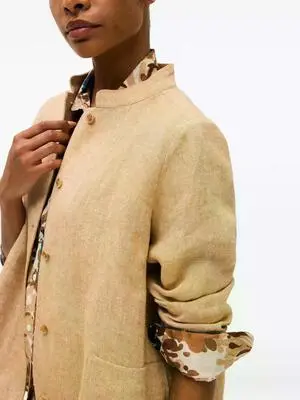 ROSSO 35 Mandarin Collar Patch Pocket Jacket