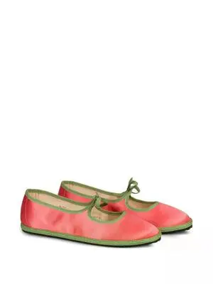 VIBI VENEZIA Brigitte Bow-detail Ballet Flats - Pink