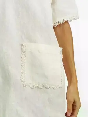 Chinti & Parker Lace Trim Mini Dress - White