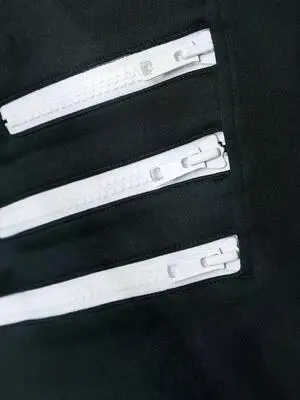 Y3 Striped Detail Zipped Sweatshirt