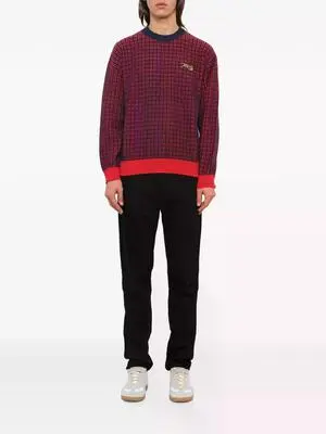 Kenzo Check Knit Crew Neck Sweater