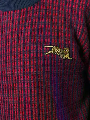 Kenzo Check Knit Crew Neck Sweater