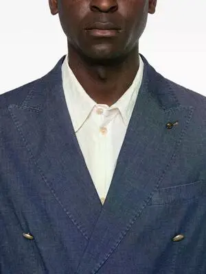 PAOLONI Double-breasted Peak-lapels Blazer