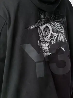 Y3 Yohji Skull Zipped Hoodie