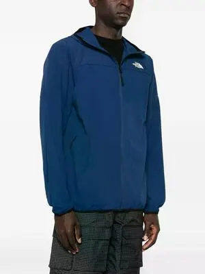 The North Face Logo-print Hooded Jacket - Blue