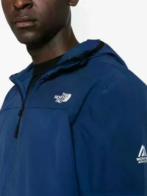 The North Face Logo-print Hooded Jacket - Blue