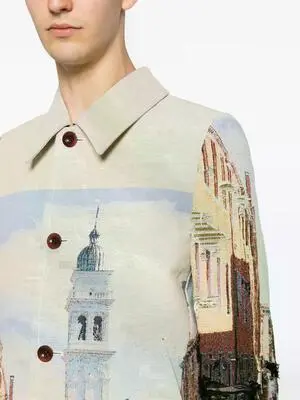 Junya Watanabe Tapestry Frayed Coat