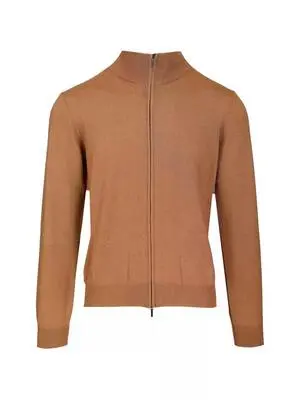 AL DUCA D’AOSTA 1902 Zip-up Ribbed Trim Sweater