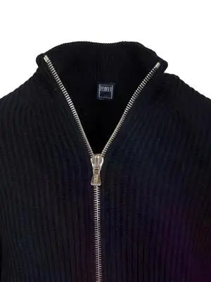 Fedeli Ribbed-knit Cashmere Cardigan - Blue