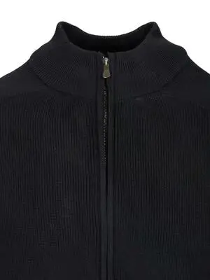 AL DUCA D’AOSTA 1902 Zip-up Ribbed Knit Cardigan