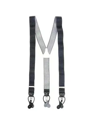 AL DUCA D’AOSTA 1902 Polka-dot Clip-on Braces - Black