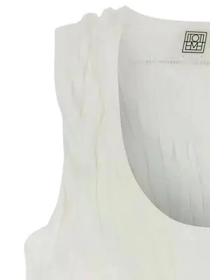 TOTEME Crinkled Tank Top - White