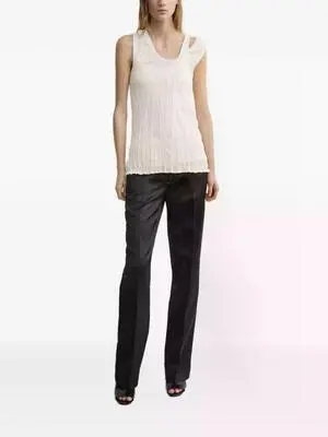 TOTEME Crinkled Tank Top - Cream