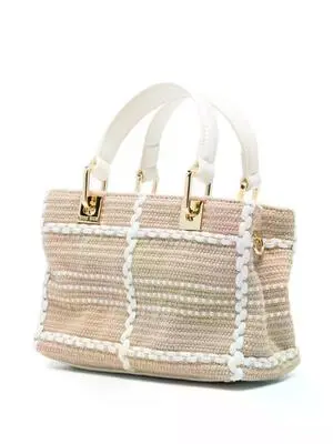 MARC ELLIS Krissy Woven Tote Bag - Neutrals