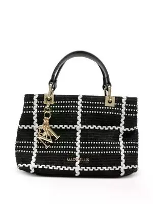 MARC ELLIS Krissy Check-pattern Shoulder Bag - Black
