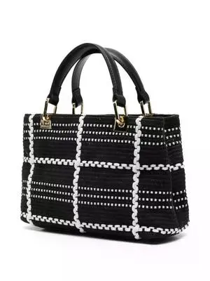 MARC ELLIS Krissy Check-pattern Shoulder Bag - Black