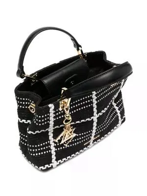 MARC ELLIS Krissy Check-pattern Shoulder Bag - Black
