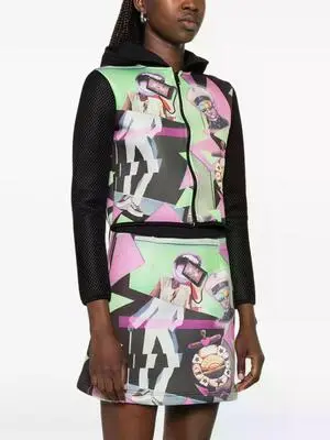 The Artistylist Graphic Print Zip-up Hoodie