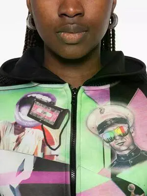 The Artistylist Graphic Print Zip-up Hoodie