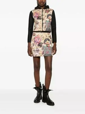 The Artistylist A-line Mini Skirt With Popcorn Print