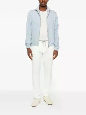 Eleventy Silk Zip-up Jacket