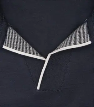 Paul & Shark Silk-cotton Open-collar Polo Shirt