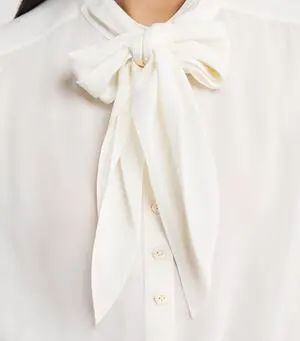 Tory Burch Sleeveless Bow Blouse