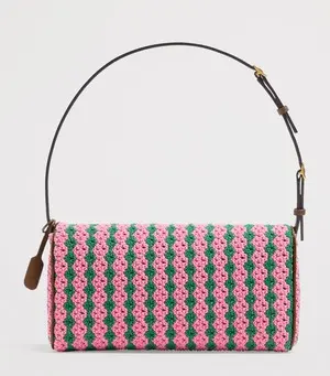 Valentino Garavani Small Crochet Shoulder Bag - Pink