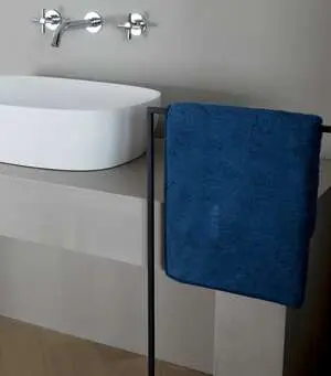 Frette Cotton Unito Bath Towel - Blue