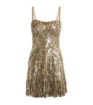 Jenny Packham Embellished Rebecca Mini Dress