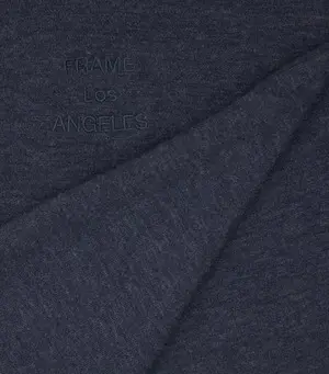 FRAME Cotton Duo Fold T-shirt - Navy