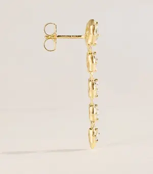 JADE TRAU Five-stone Drop Earrings