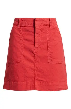 Frank & Eileen Jameson Utility Miniskirt - Washed Red