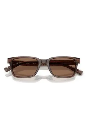 Brooks Brothers Rectangular Sunglasses - Brown/brown