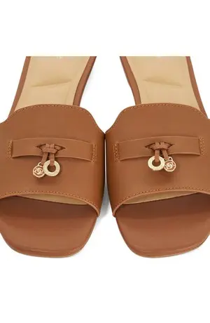 Dune London Lindo Slide Sandal - Tan